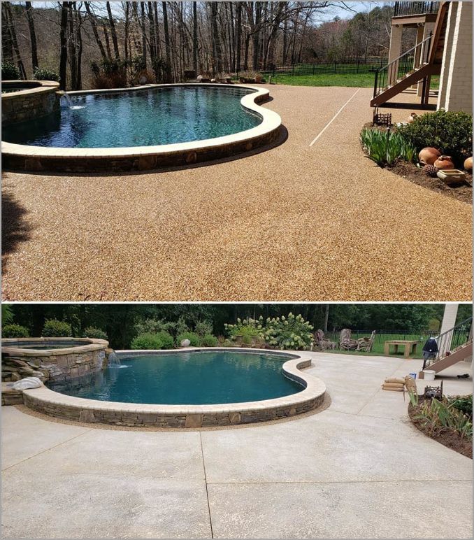 Four Before And After Pool Deck Makeovers You Need To See | Concrete Craft