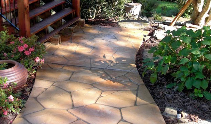 Resurfaced Concrete Walkways | Concrete Craft